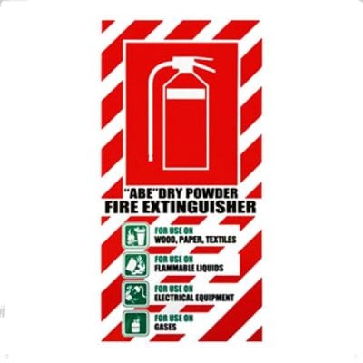 ABE Extinguisher Sign | Plastic PVC | Fire Protection Online