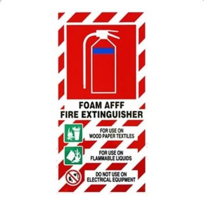 Foam Extinguisher Sign | Plastic PVC | Fire Protection Online